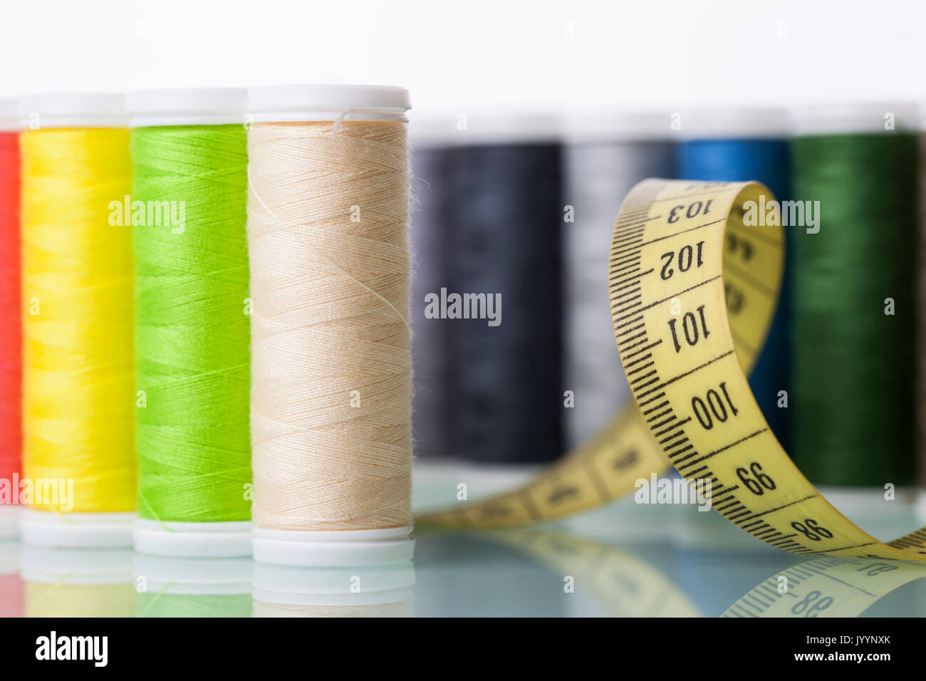 Sewing threads isolated on white background. Studio Shot Stock Photo ...