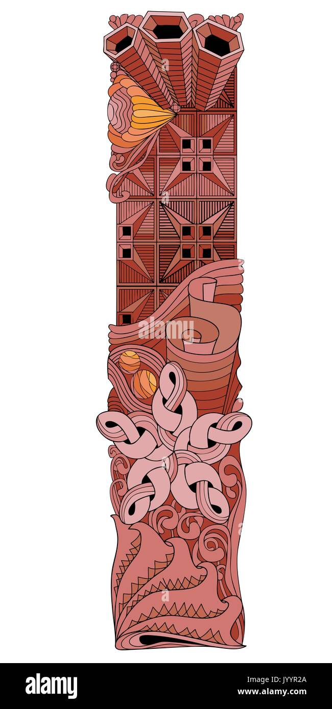 Letter I zentangle. Vector decorative object Stock Vector Image & Art ...