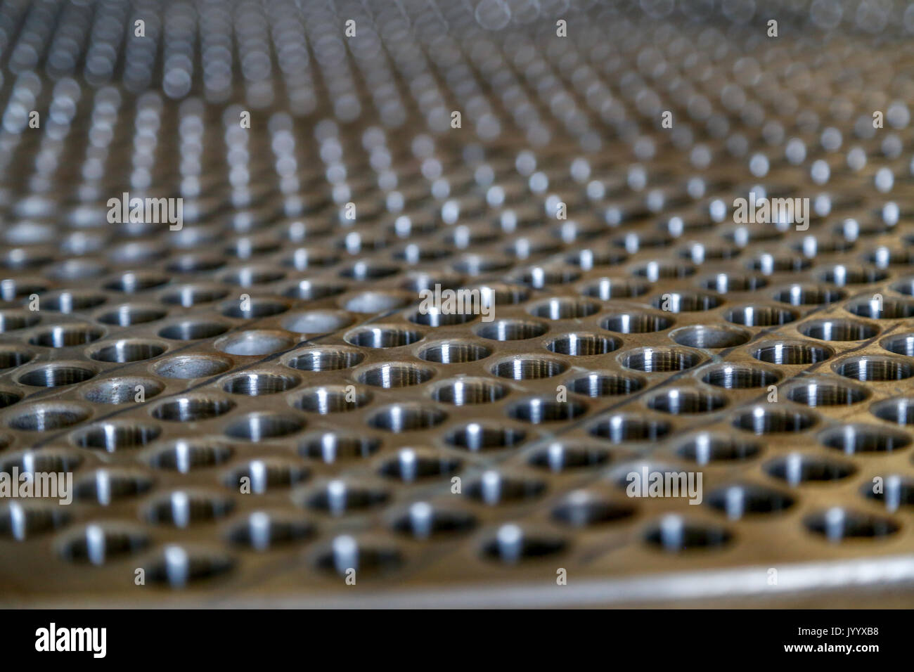 Perforated steel sheet Stock Photo - Alamy