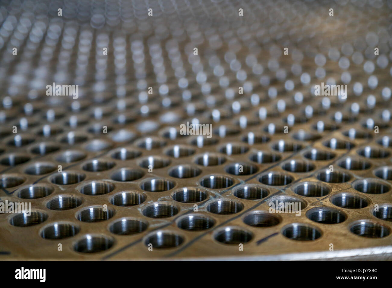 Perforated steel sheet Stock Photo - Alamy