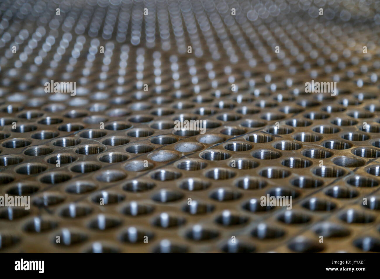Perforated steel sheet Stock Photo - Alamy