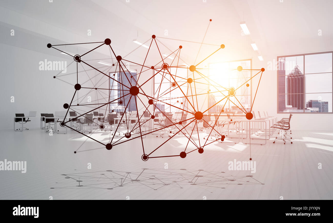 Networking and wireless connection as concept for effective modern ...