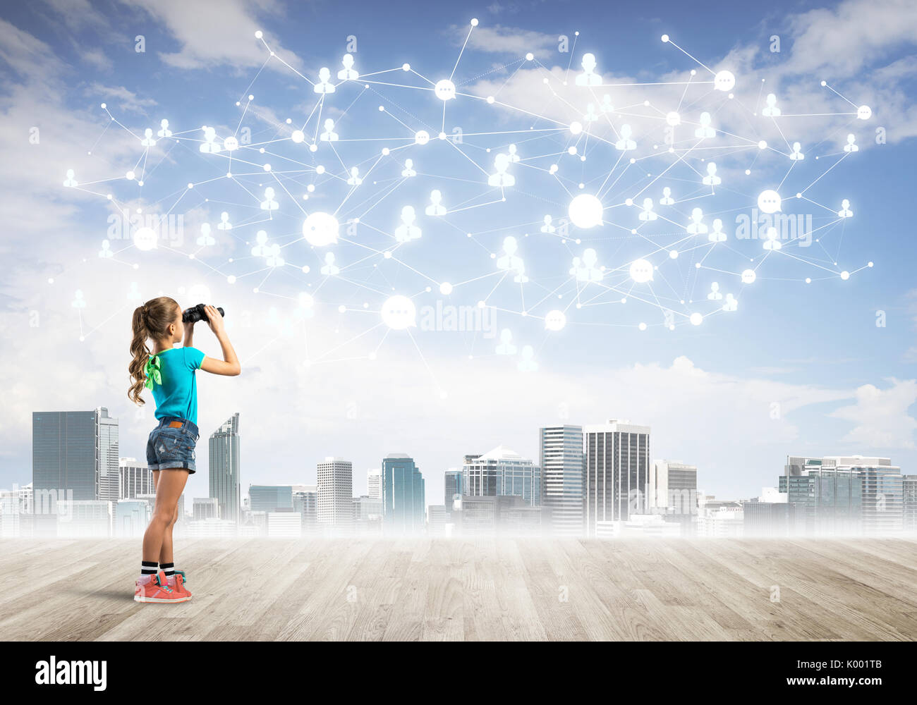 Concept of social wireless connection and internet use for ...