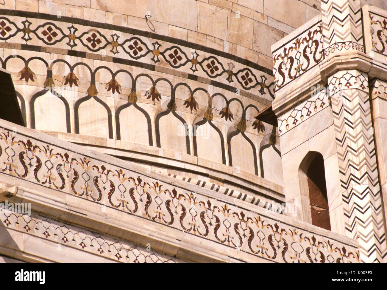 Architectural detail of the Taj Mahal, Agra, India Stock Photo - Alamy