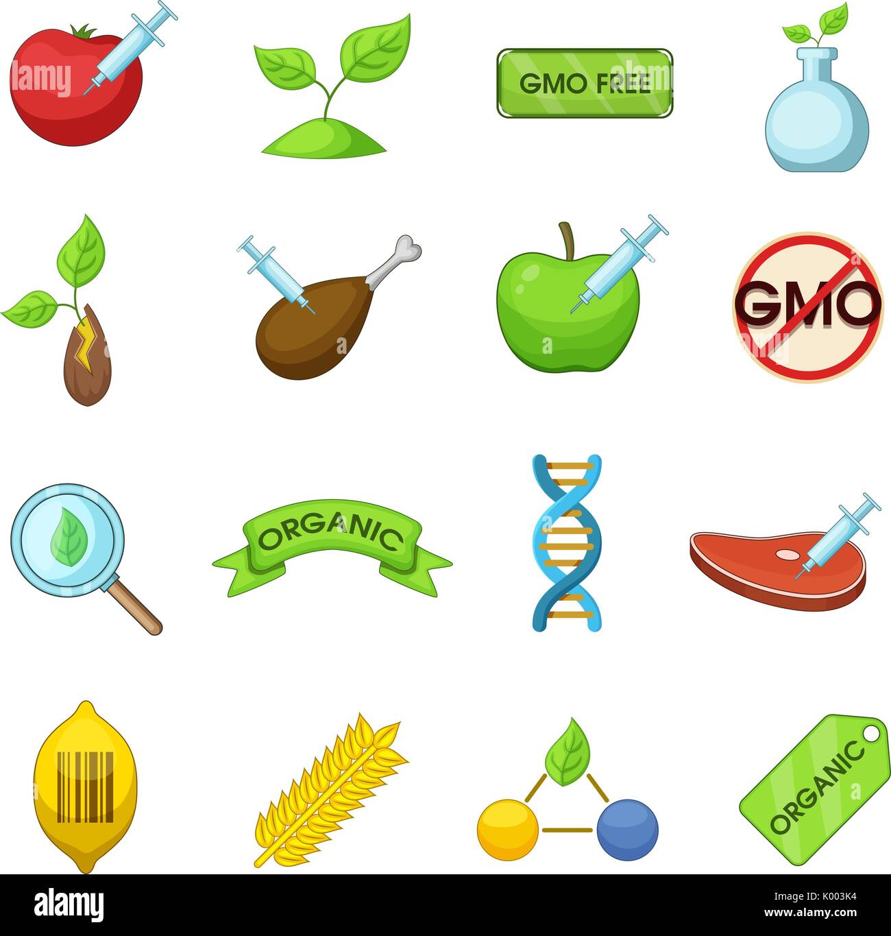 Label gmo cartoon Stock Vector Images - Alamy