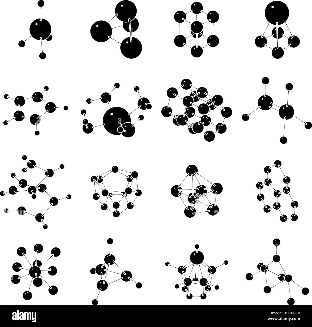 Molecule icons set, simple style Stock Vector Image & Art - Alamy