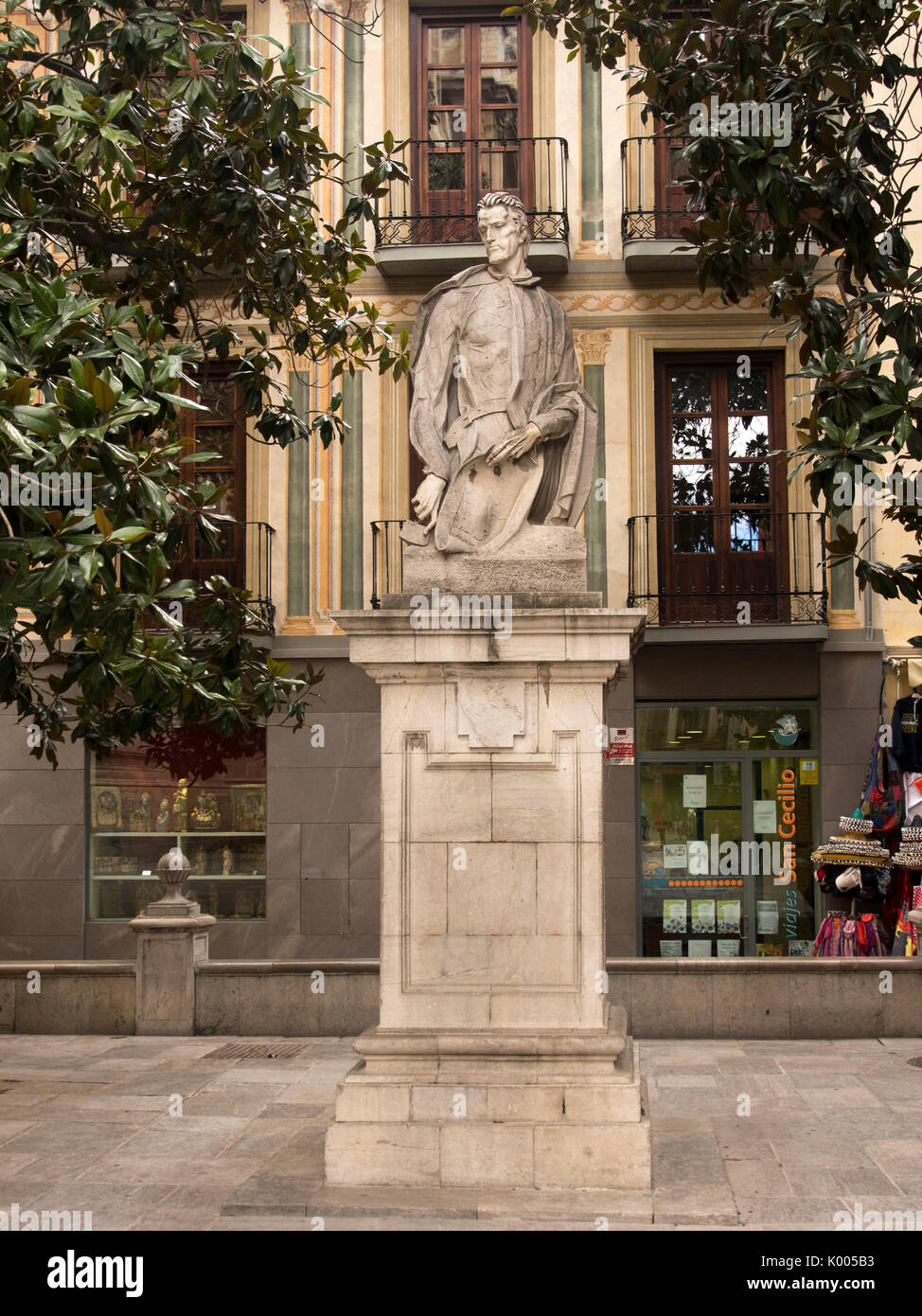 GRANADA, SPAIN - MARCH 10, 2016: Statue of Alonso Cano in Plaza Alonso ...