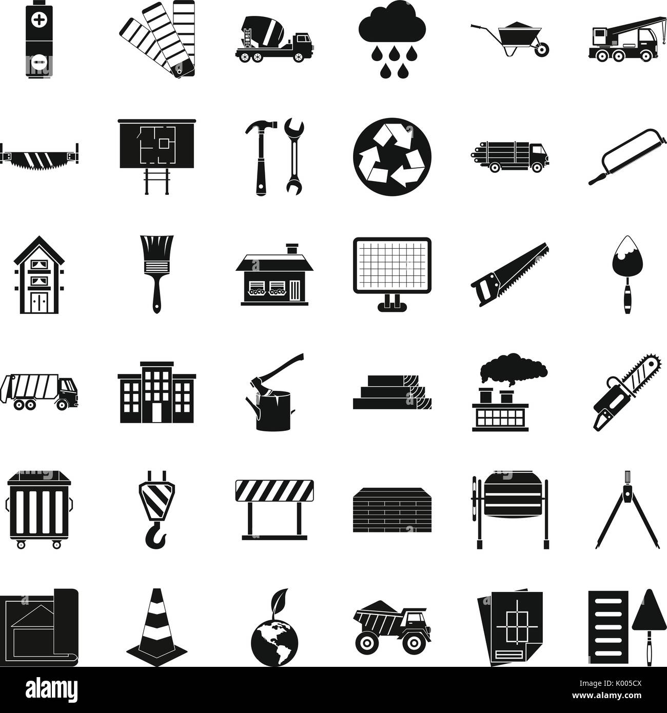 Wood in concrete Stock Vector Images - Alamy