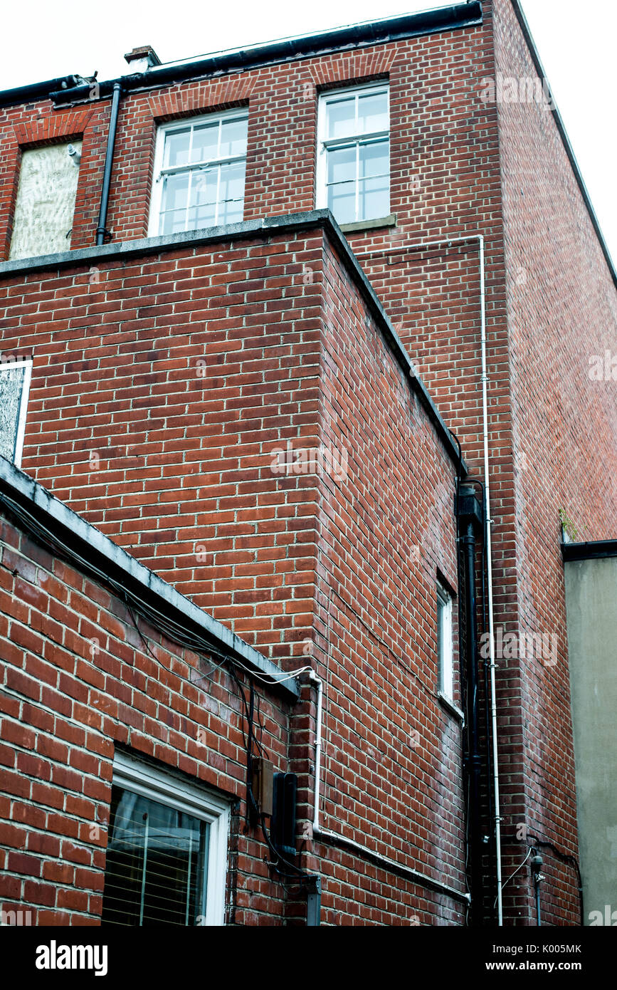 Traditional Brick Built Building In London With Georgian Windows Stock ...