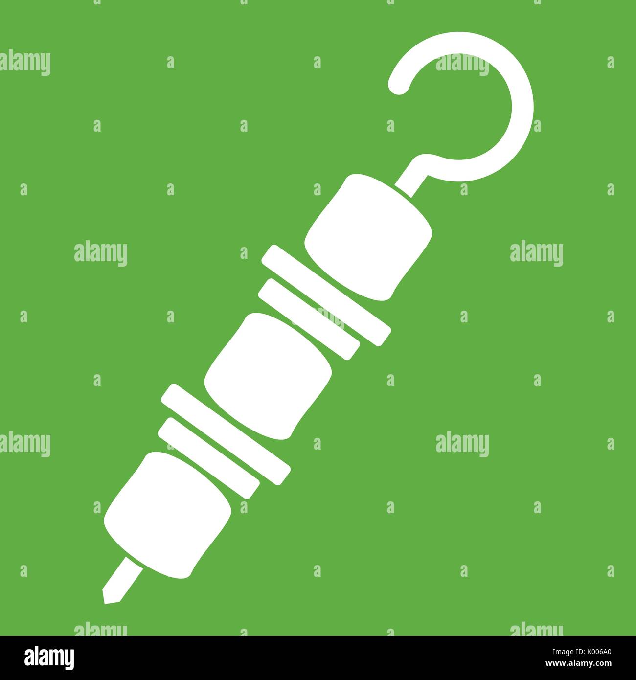 Shish kebab fried on Stock Vector Images - Alamy