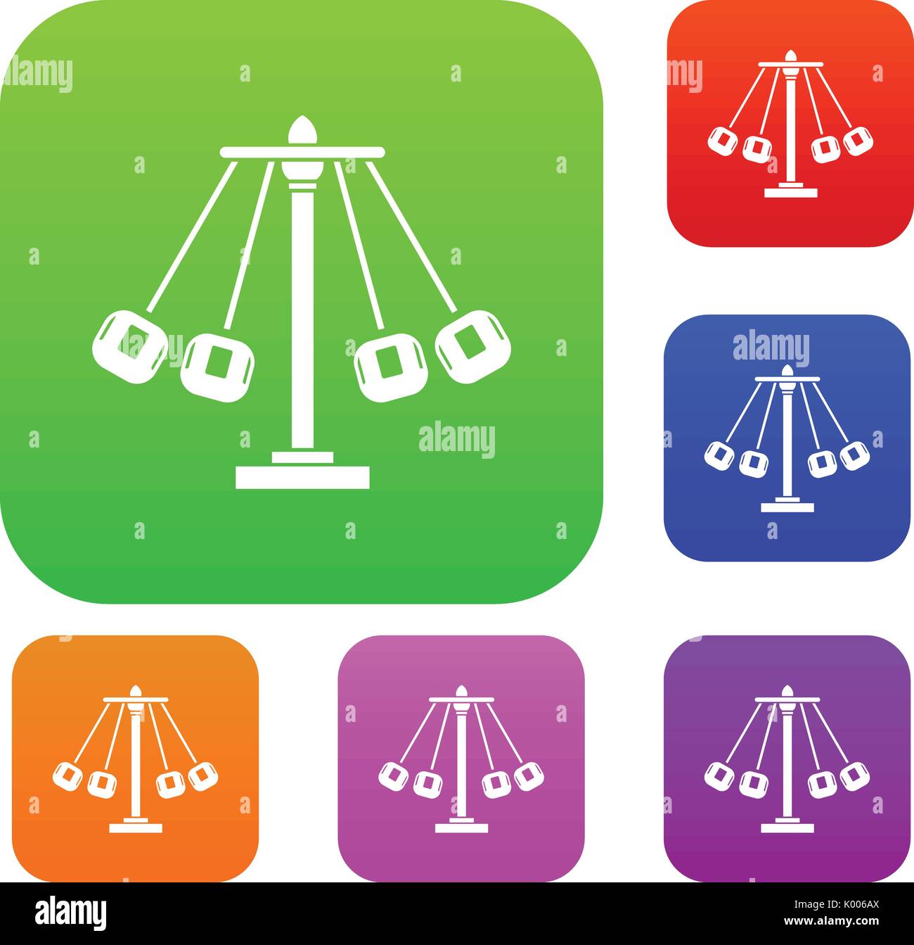 Carnival swing ride set collection Stock Vector Image & Art - Alamy