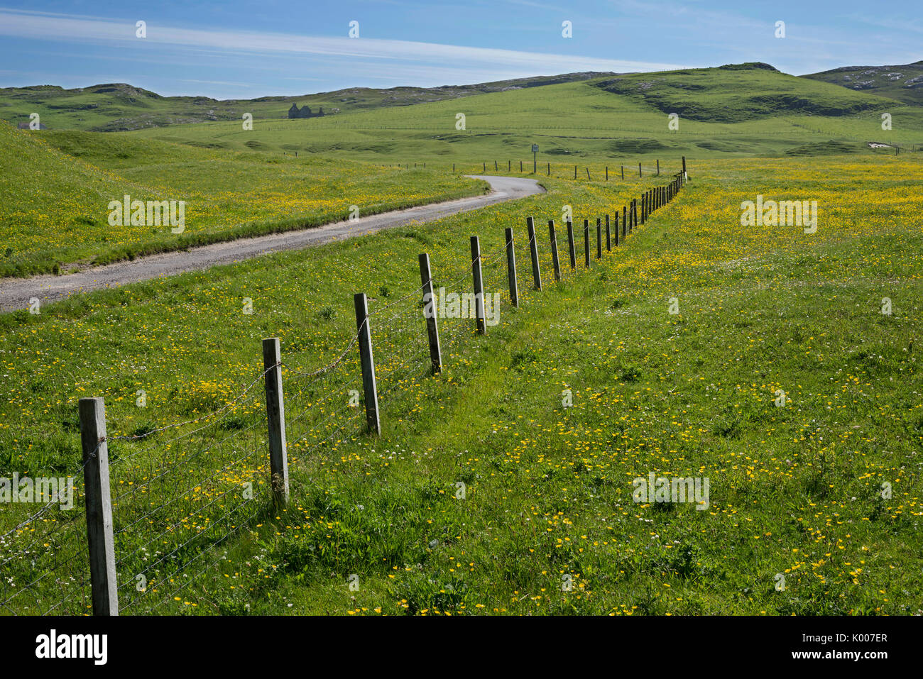 Vatersay Machair & beach Outer Hebrides Stock Photo - Alamy