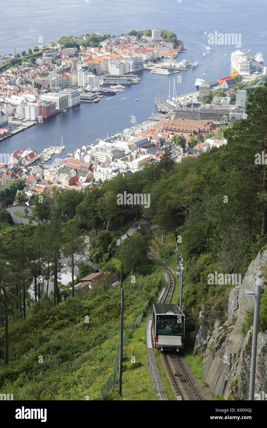 Mount floien funicular hi-res stock photography and images - Alamy