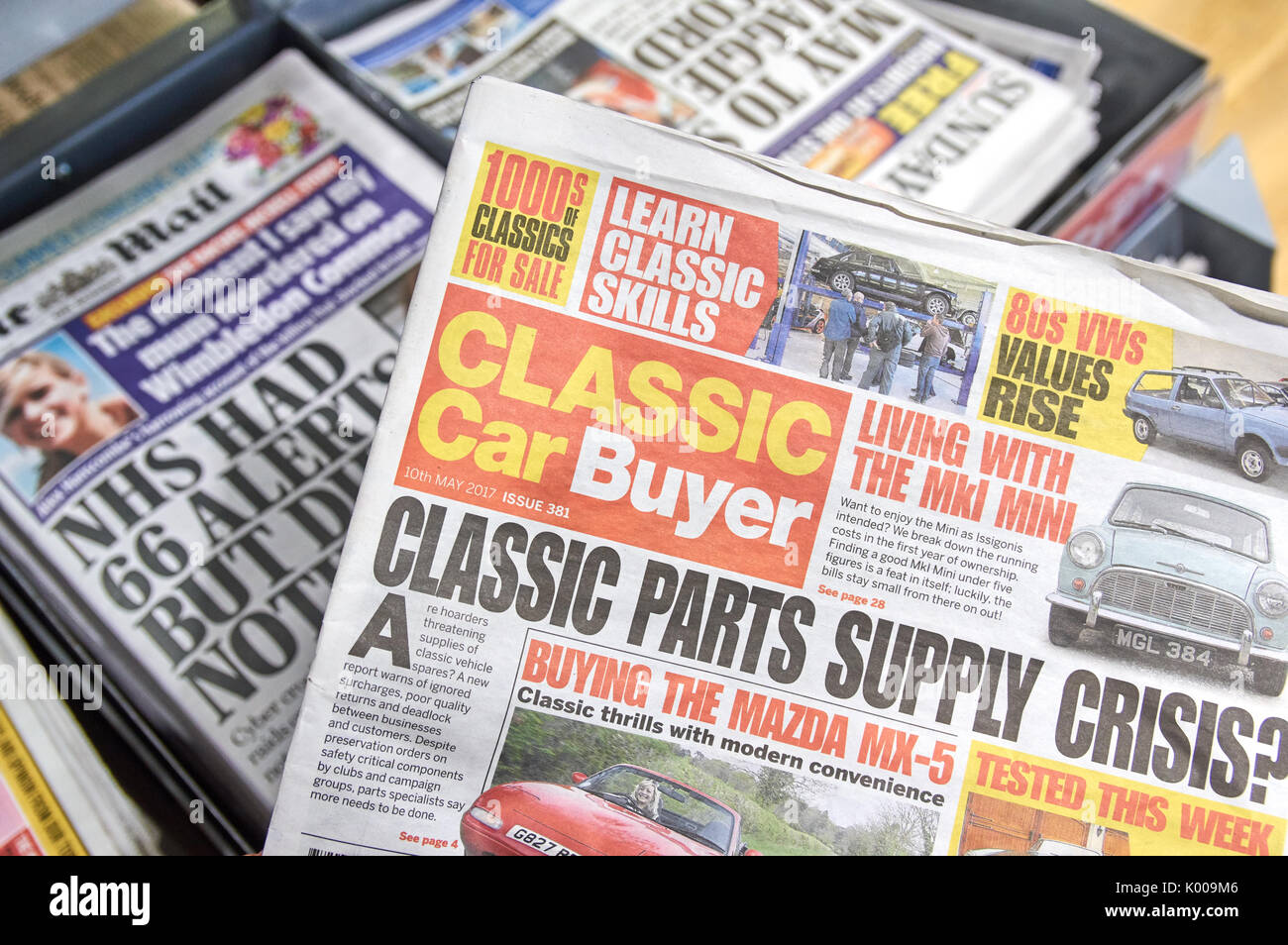 LONDON, ENGLAND - MAY 14, 2017 : Classic Car Buyer newspaper. Classic ...