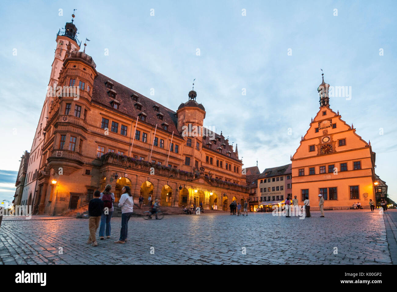 Marktplatz Rothenburg Bavaria Southern Germany Europe Stock Photo - Alamy