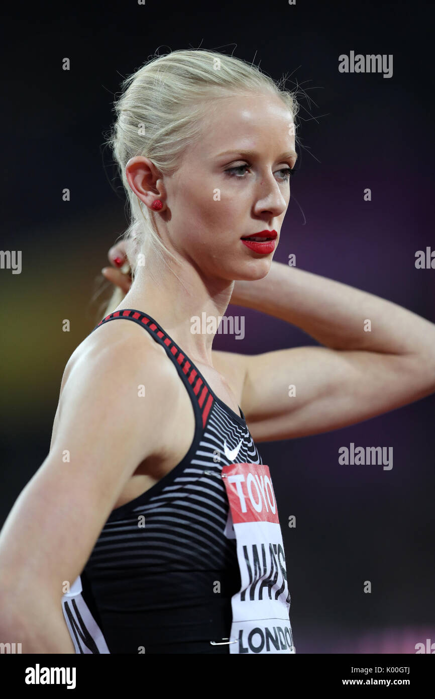 Sage WATSON (Canada), competing in the 400m Hurdles Women Final at the ...