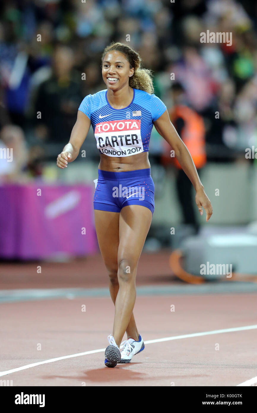 Kori CARTER (United States of America), winner of the 400m Hurdles ...