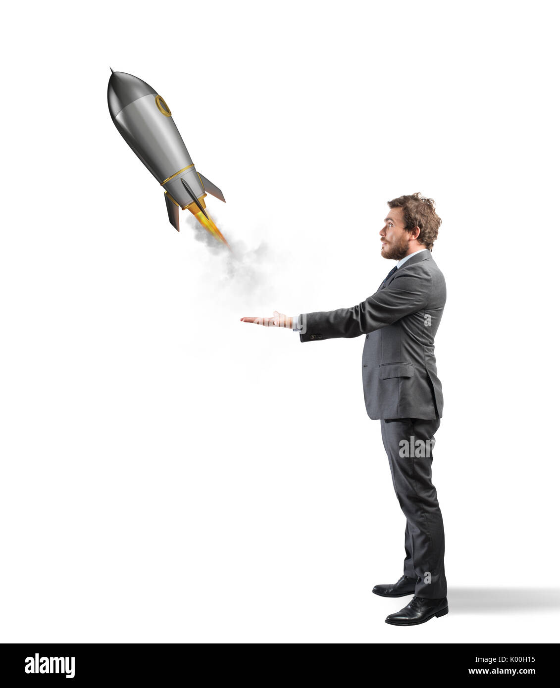 Growing startup investment concept Cut Out Stock Images & Pictures - Alamy