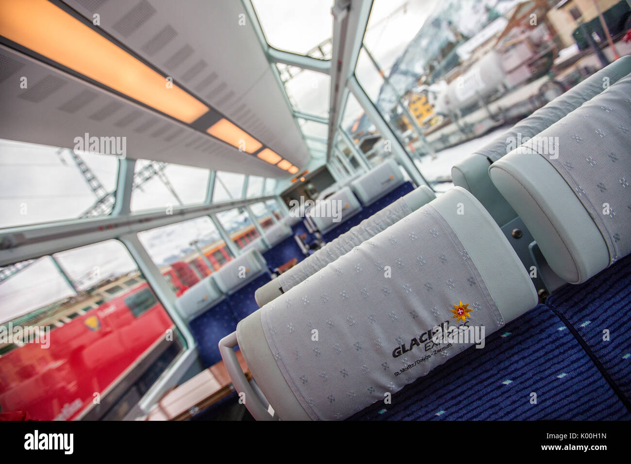 Bernina express interior hi-res stock photography and images - Alamy