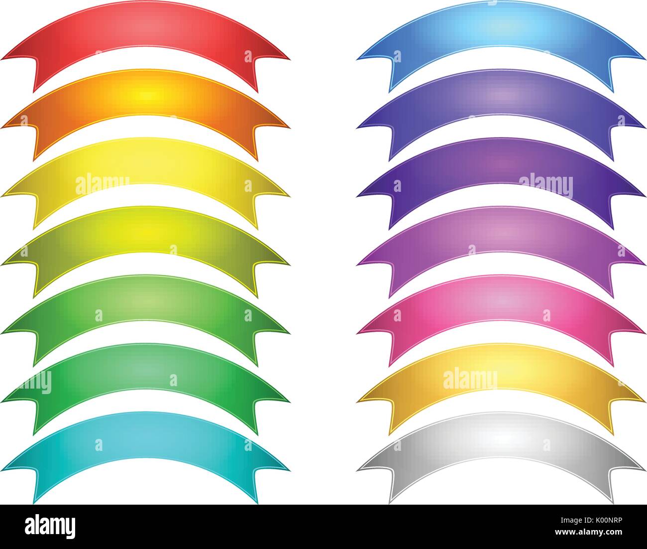 vector ribbons set Stock Vector Image & Art - Alamy