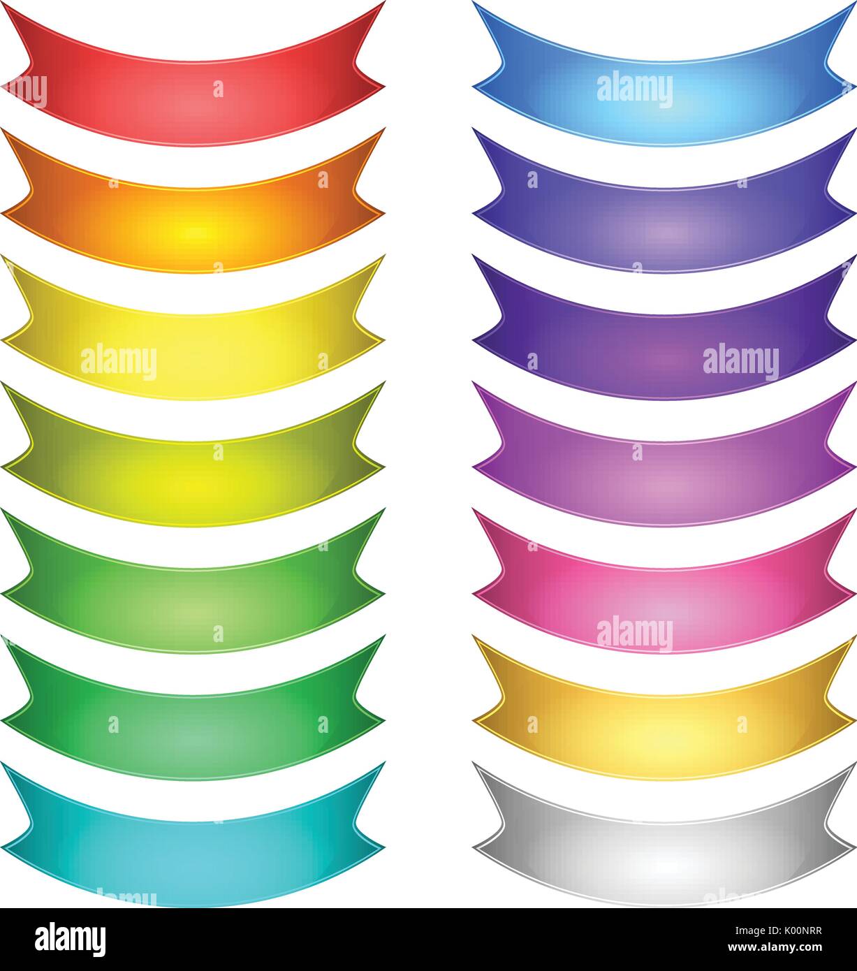 vector ribbons set Stock Vector Image & Art - Alamy