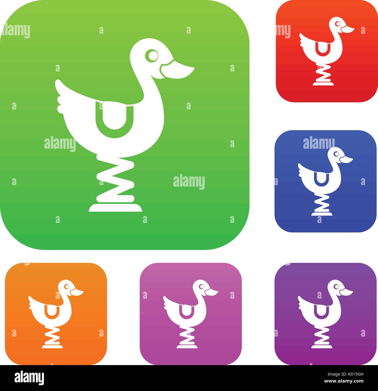 Duck ride in playground set collection Stock Vector Image & Art - Alamy
