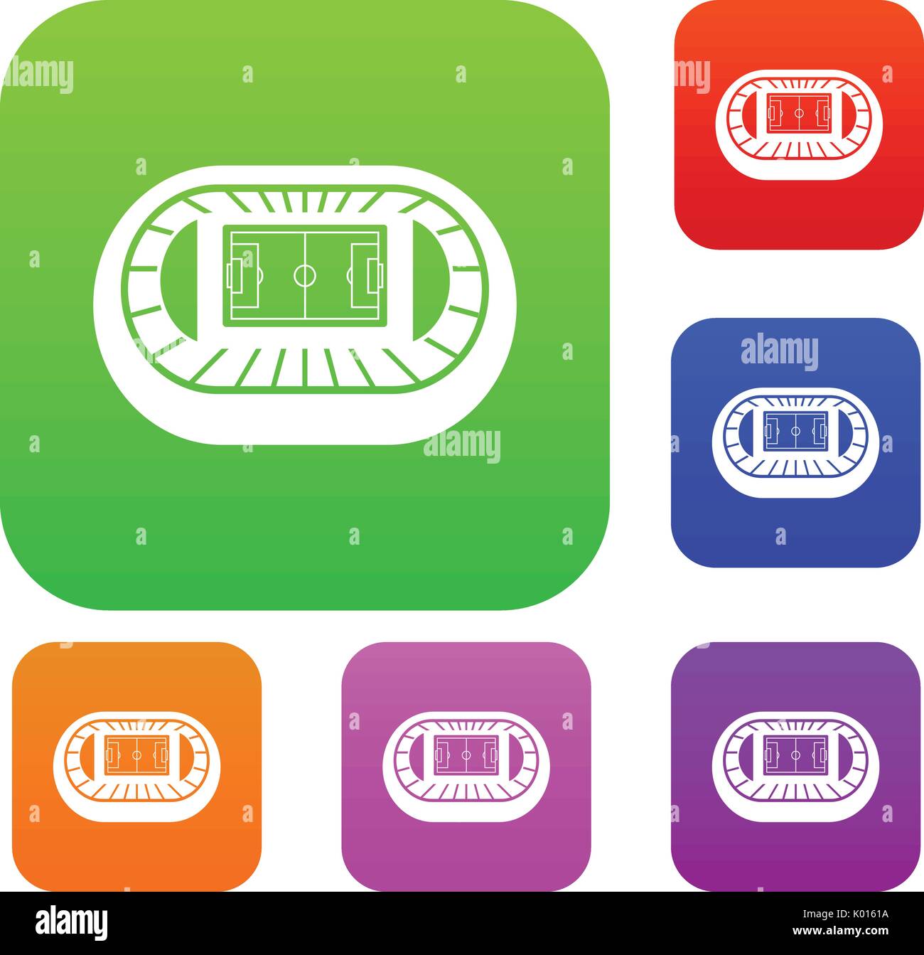 Stadium top view set collection Stock Vector Image & Art - Alamy