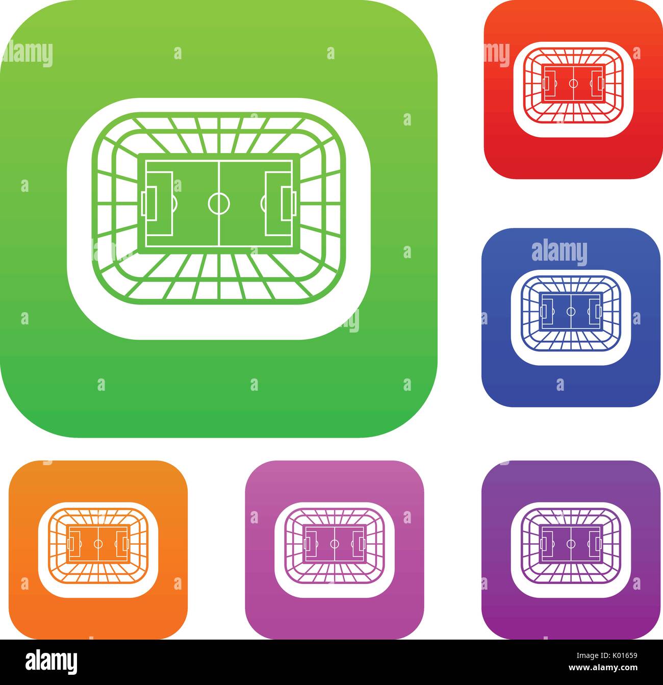Stadium top view set collection Stock Vector Image & Art - Alamy