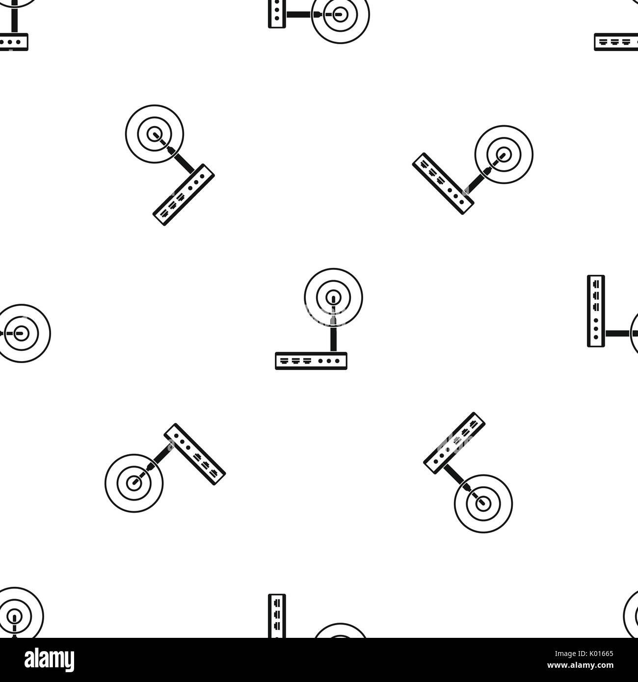 Wifi router pattern seamless black Stock Vector Image & Art - Alamy