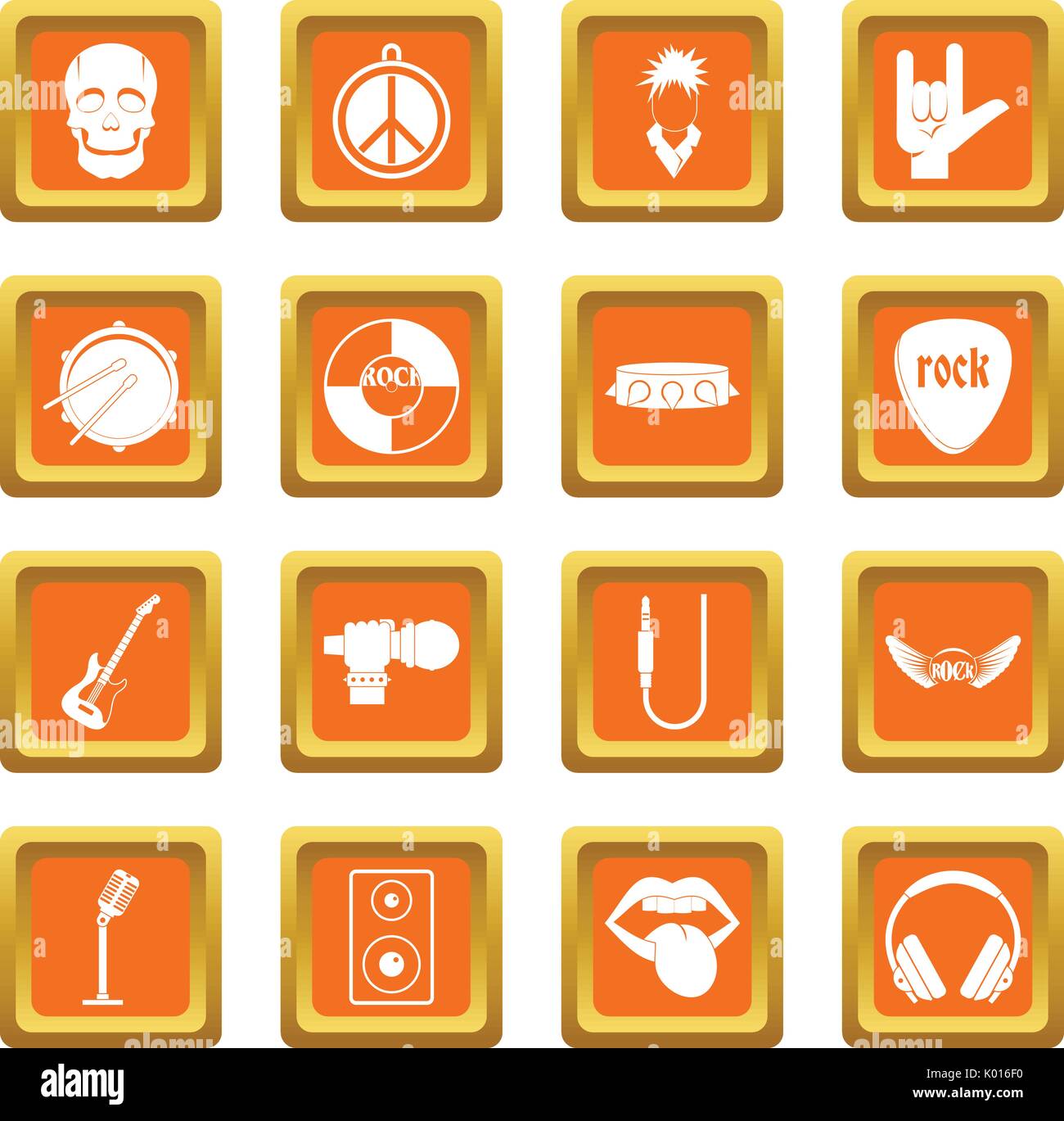 Orange record player Stock Vector Images - Alamy