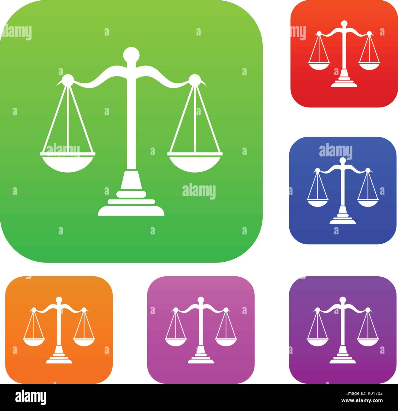 Balance scale set collection Stock Vector Image & Art - Alamy
