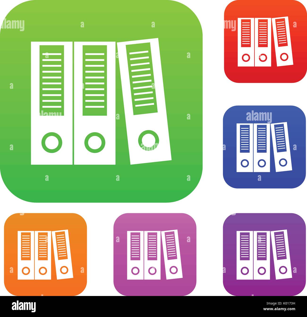 Office folders set collection Stock Vector Image & Art - Alamy