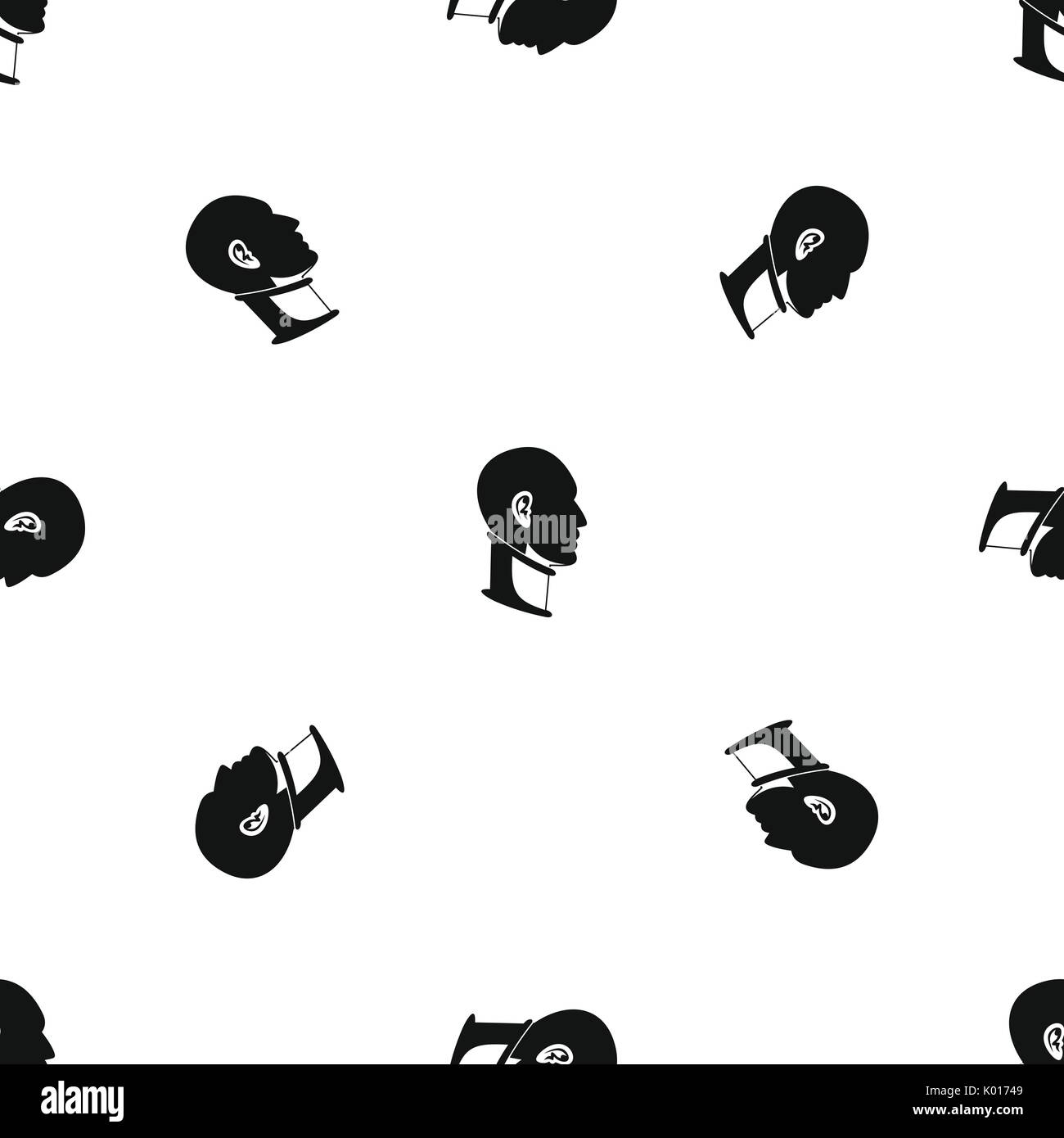 Cervical collar pattern seamless black Stock Vector Image & Art - Alamy