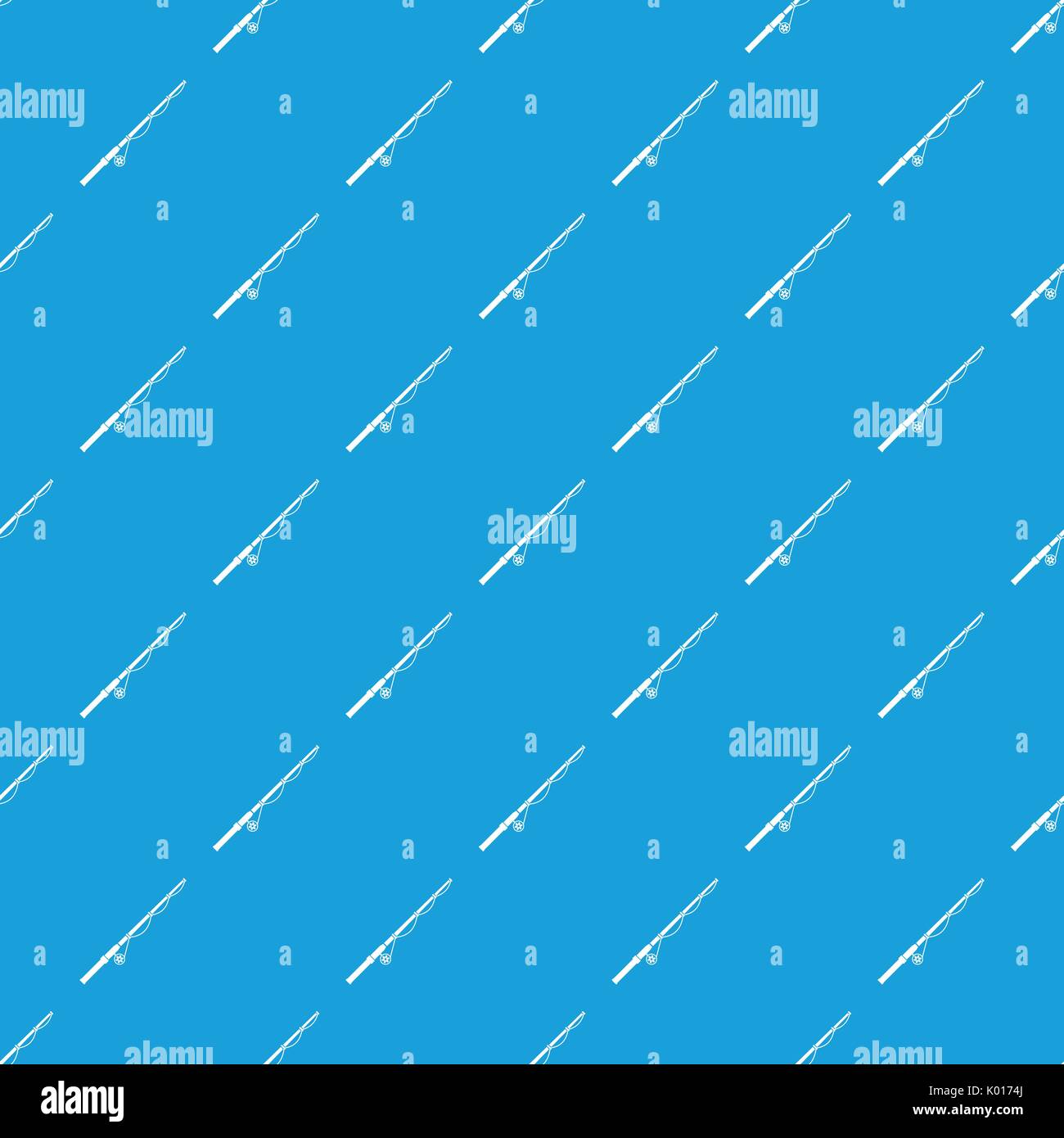 Rod and reel pattern seamless blue Stock Vector Image & Art - Alamy