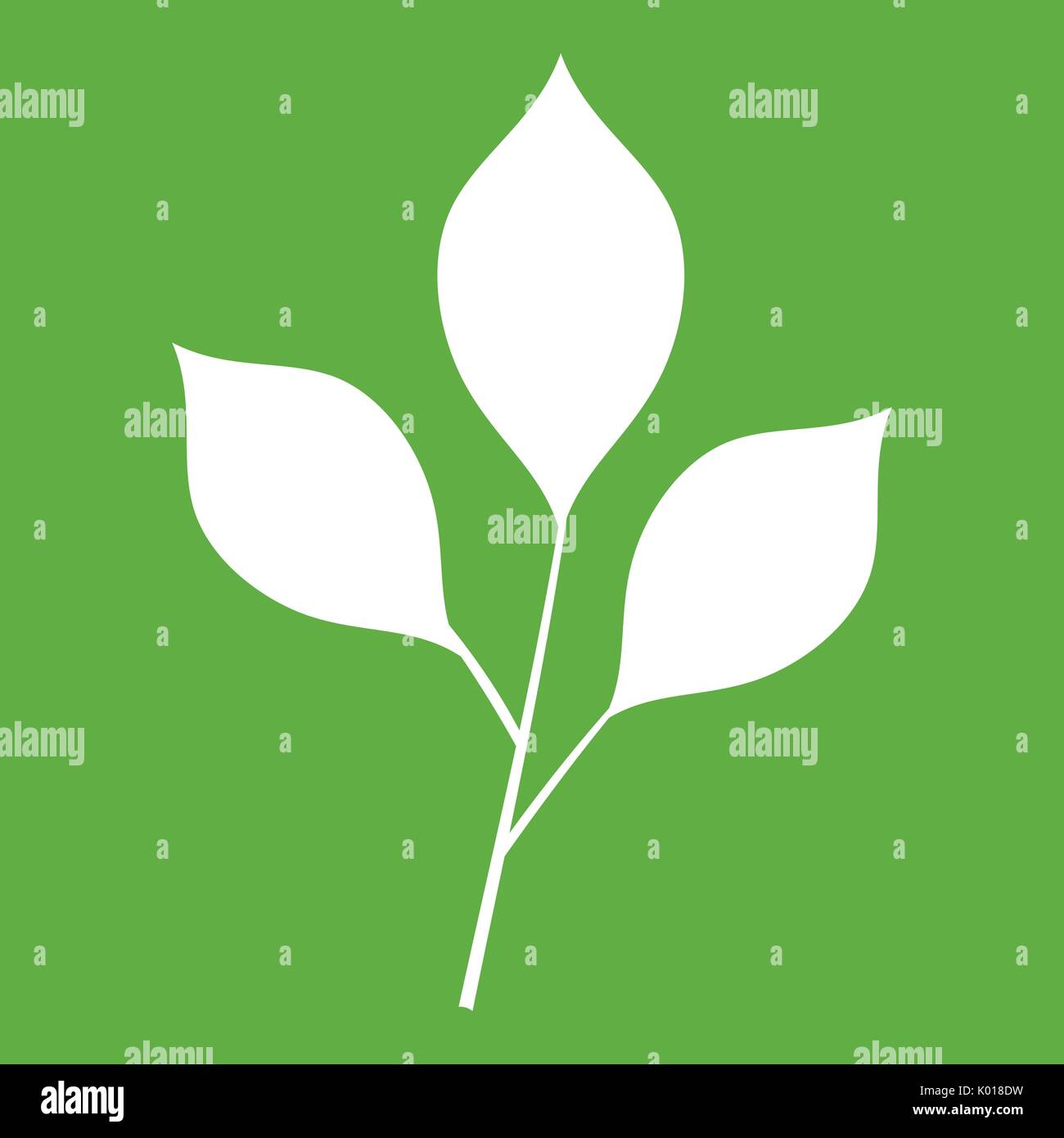 Cherry leaves icon green Stock Vector Image & Art - Alamy
