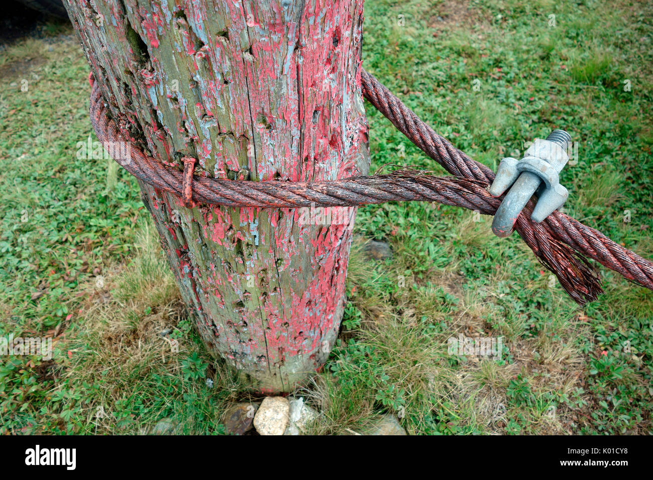 Rotten wooden pole hi-res stock photography and images - Alamy
