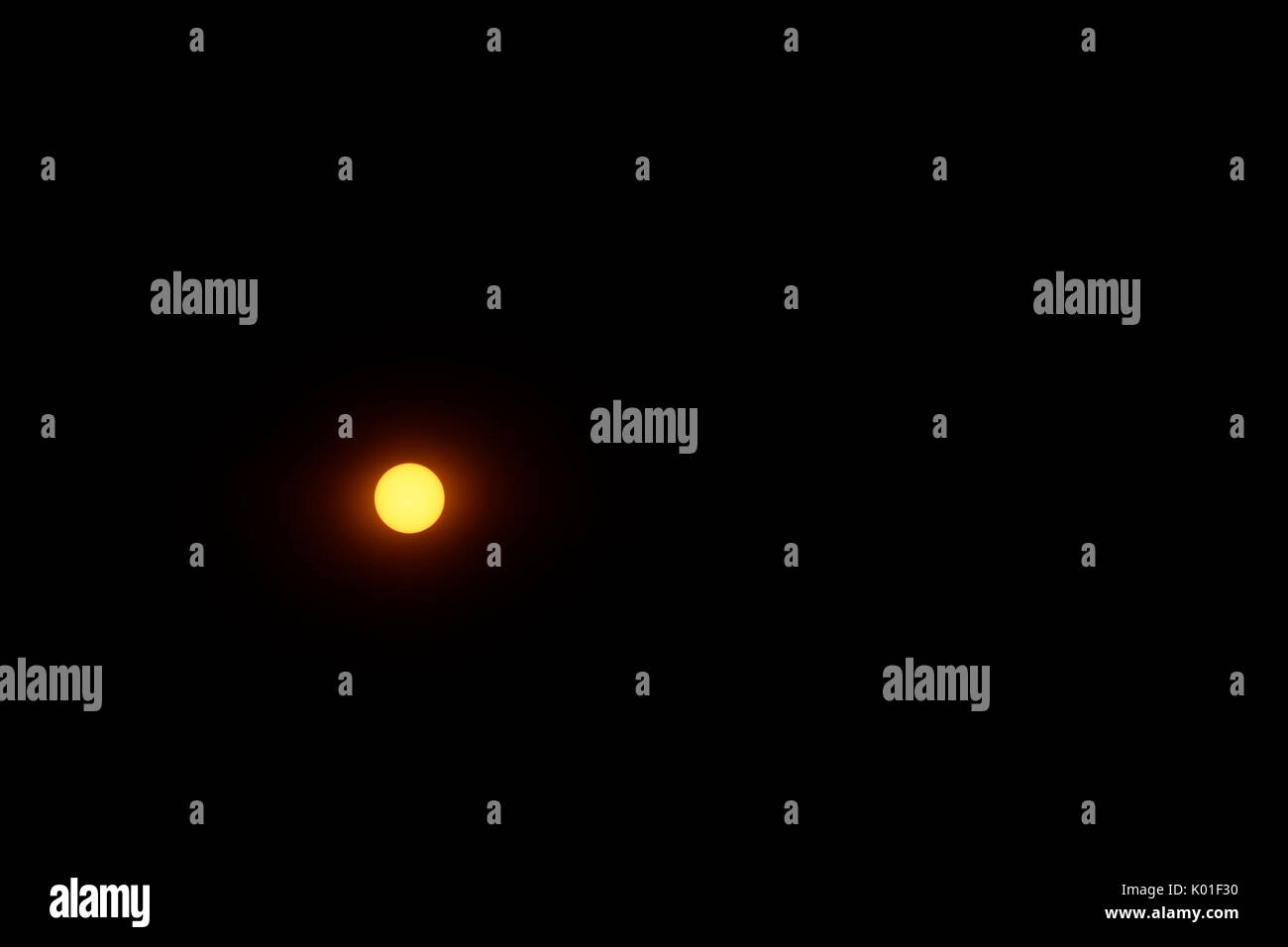 Sun thru solar filter Stock Photo - Alamy