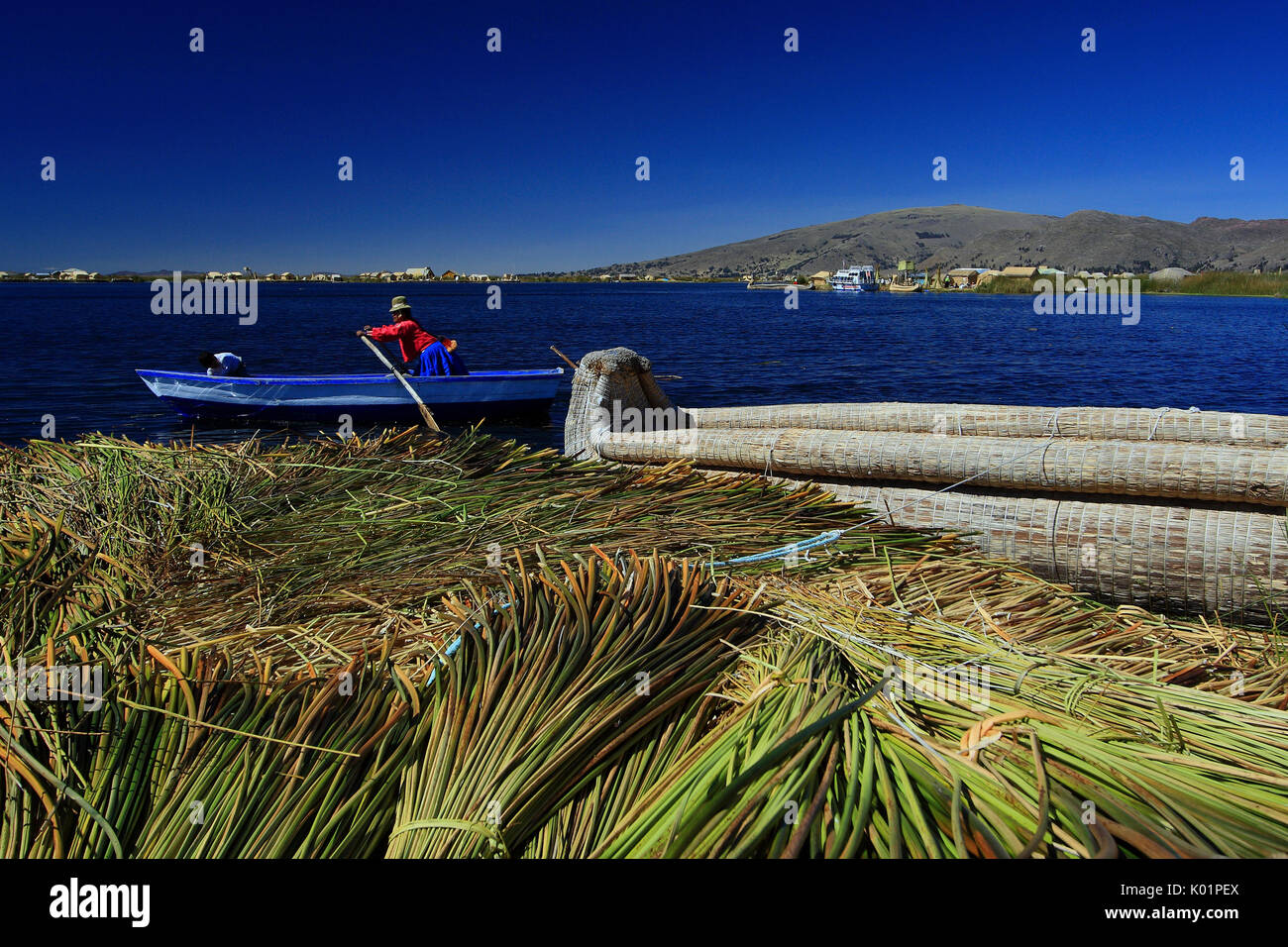 Totora Boats or also called Reed Boats have been sailing around Lake ...