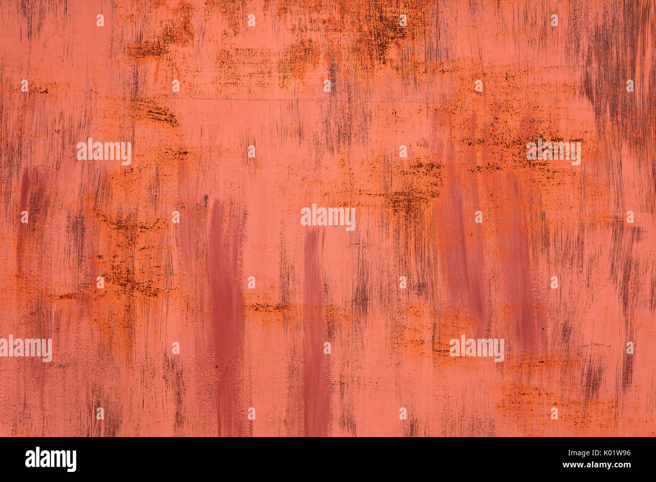 Old Damaged Metal Surface with Red Painted Stripes as Background Stock ...