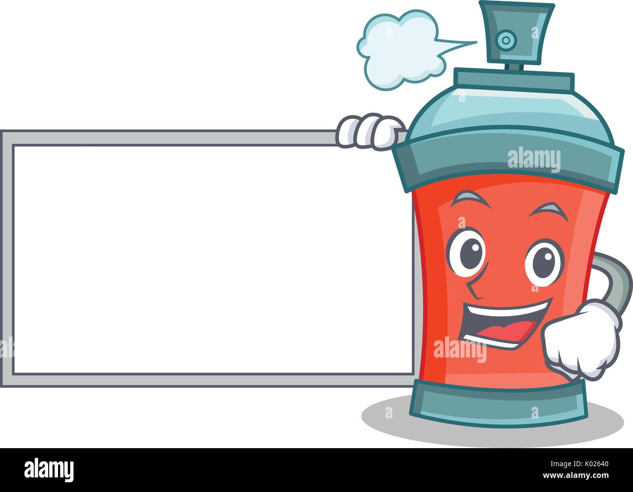 With board aerosol spray can character cartoon vector illustration Stock Vector Image & Art - Alamy
