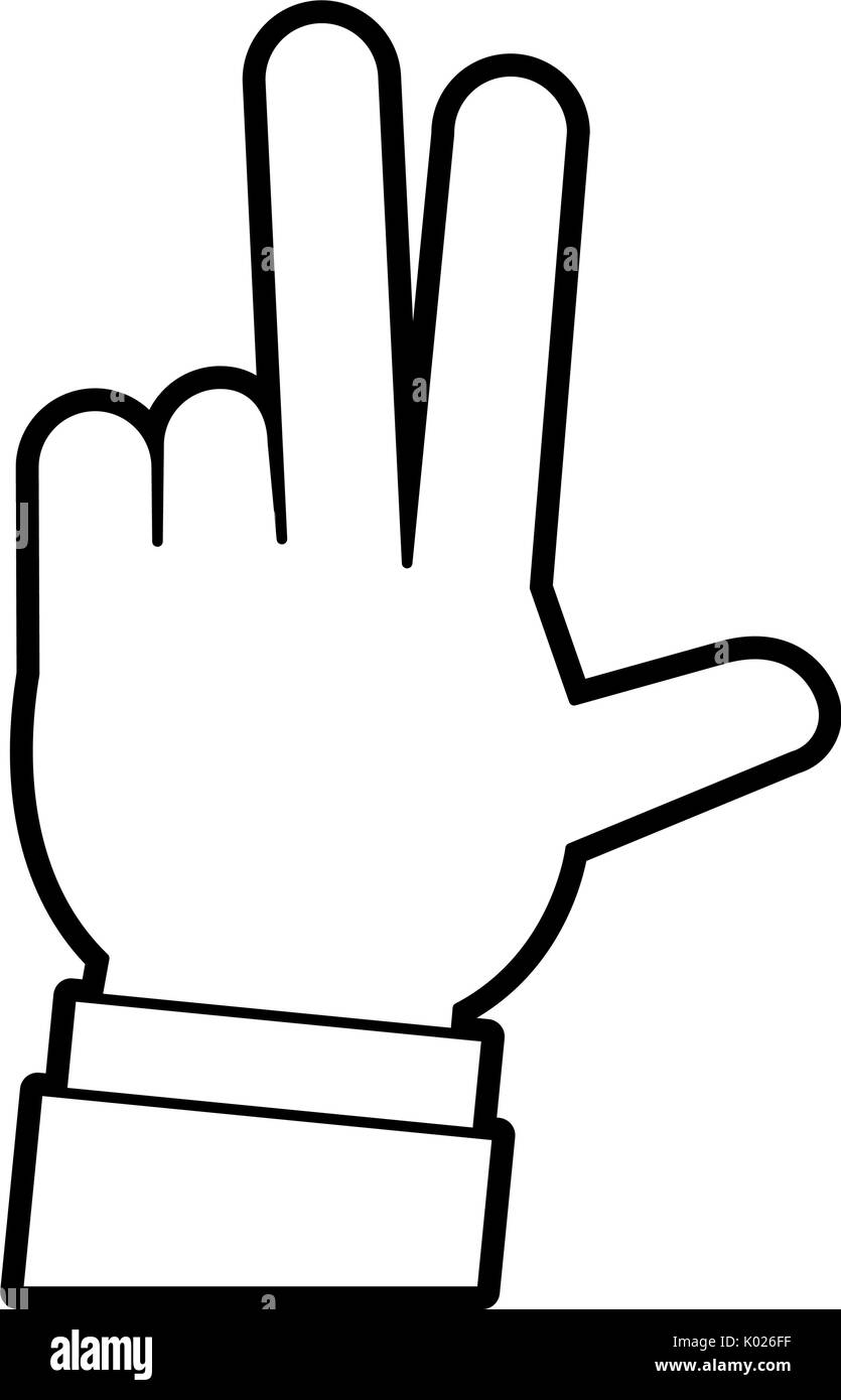 hand vector illustration Stock Vector Image & Art - Alamy