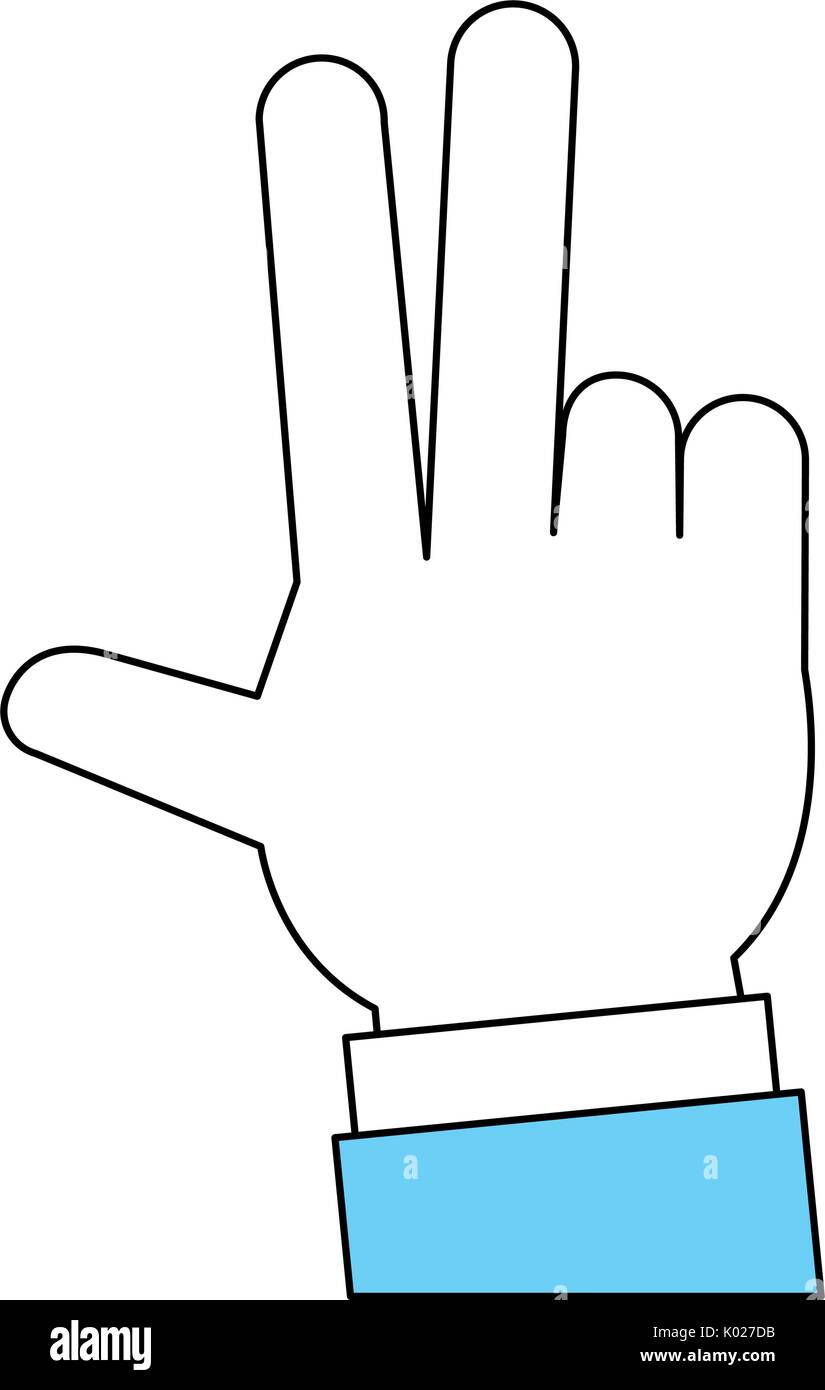 hand vector illustraiton Stock Vector Image & Art - Alamy