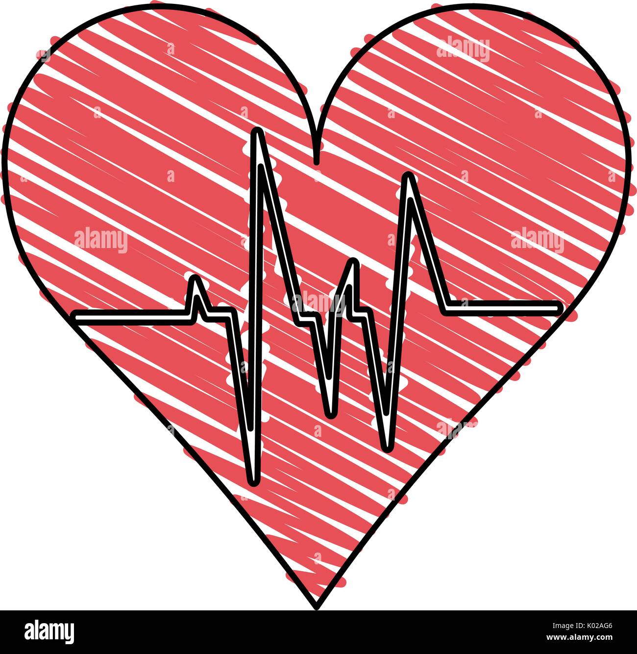 heartbeat vector illustration Stock Vector Image & Art - Alamy