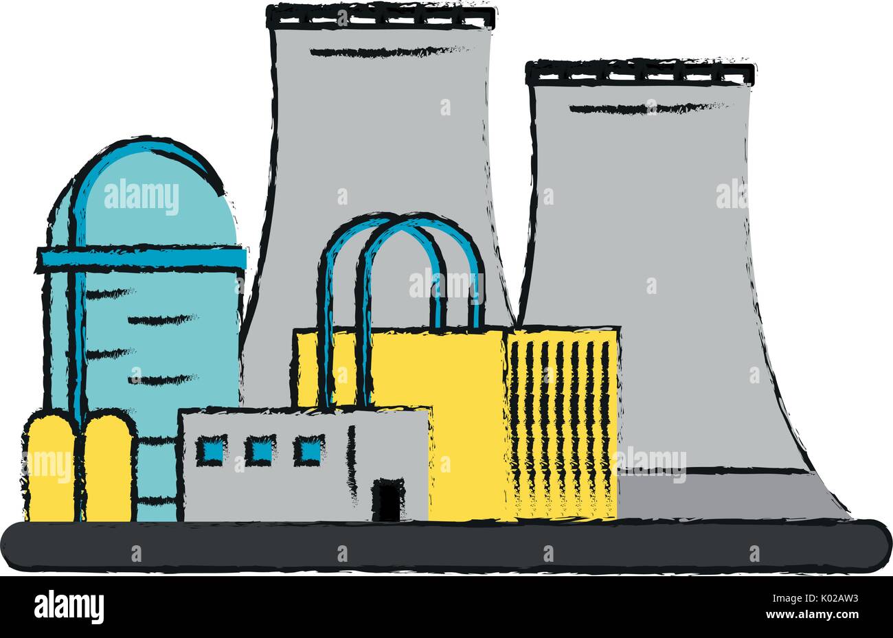 Nuclear plant vector illustration Stock Vector Image & Art - Alamy