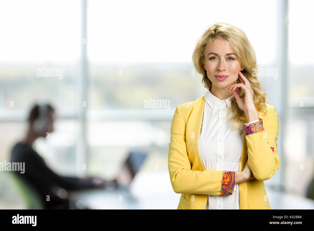 Business portrait of beautiful woman. Confident professional office ...