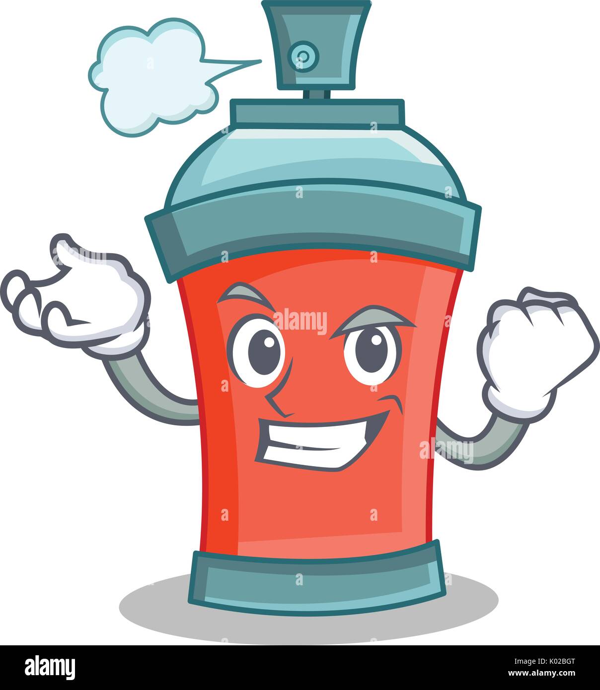 Successful aerosol spray can character cartoon vector illustration ...