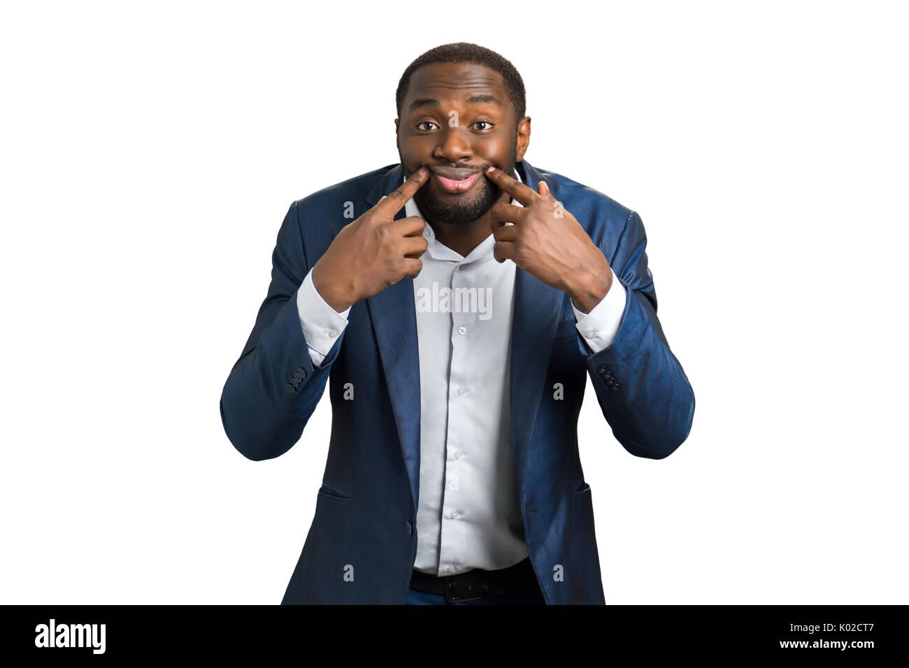 With a forced smile hi-res stock photography and images - Alamy