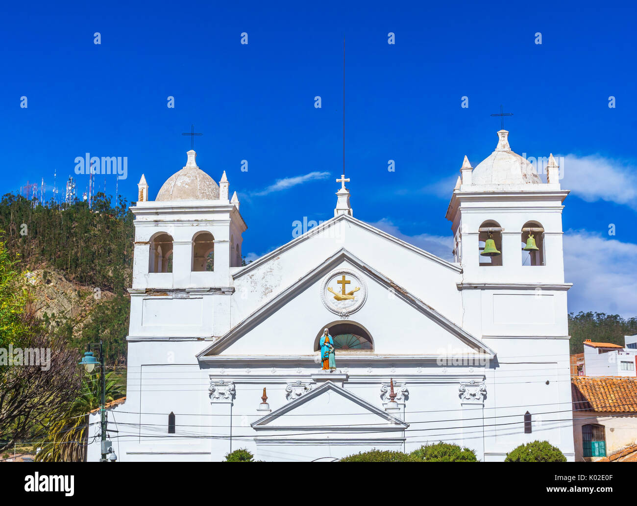 View on La recoleta church in Sucre - Bolivia Stock Photo - Alamy