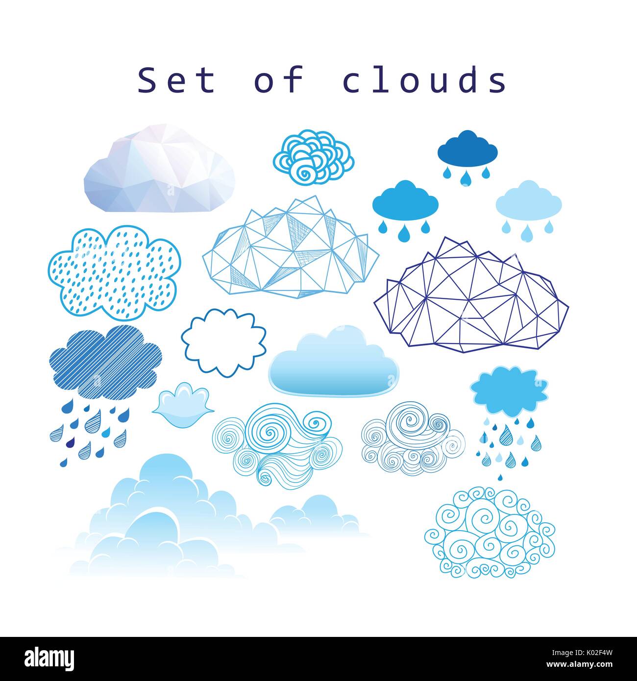 Curl clouds Cut Out Stock Images & Pictures - Alamy