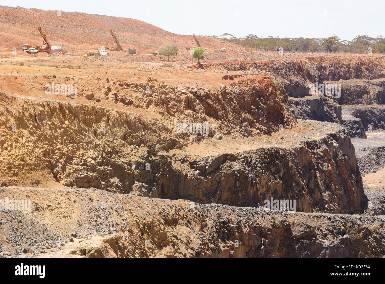 Brown Fields Exploration RC Drilling Stock Photo - Alamy